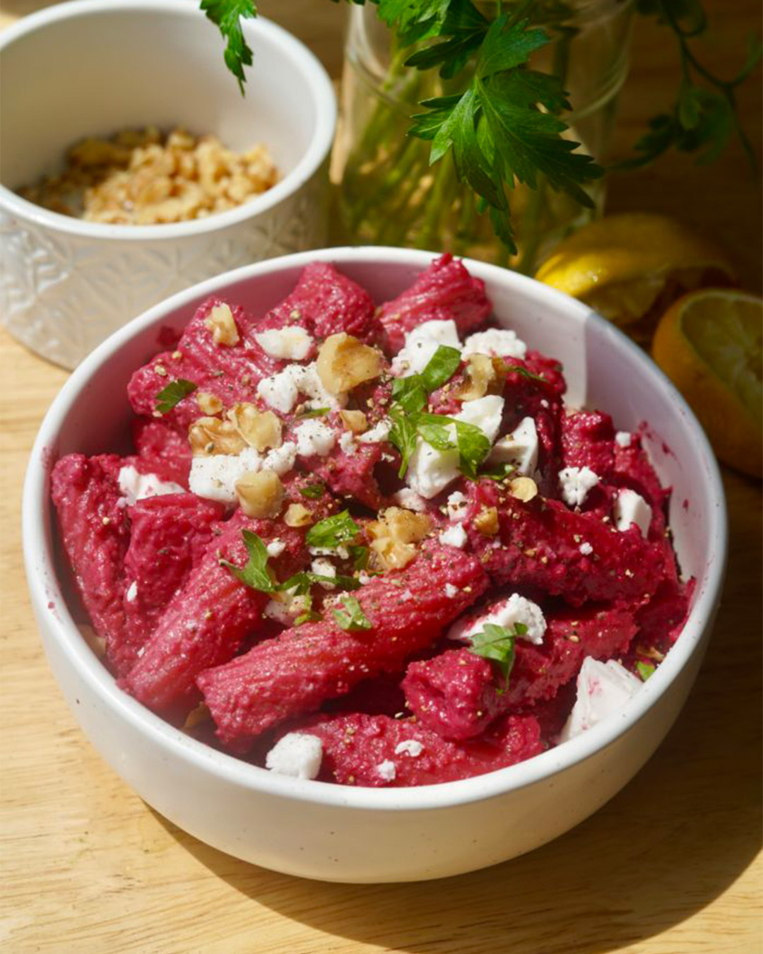 Esta receta de pasta rosa está llena de sabor | Estarguapas